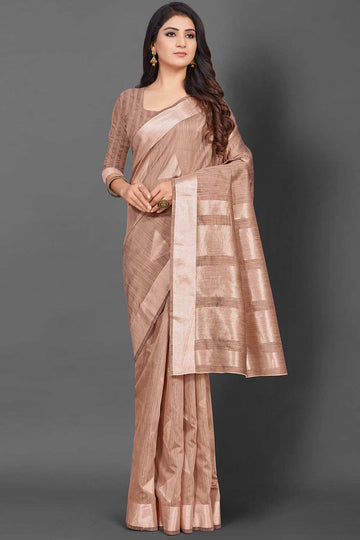 Buy Brown Sarees Online USA | Ready to Wear Brown Sarees – ONE MINUTE SAREE